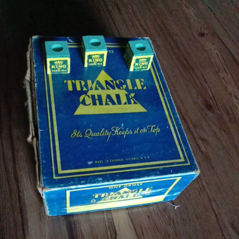 TRIANGLE CHALK CUE SNOOKER POOL ORIGINAL made Usa | Shopee Malaysia