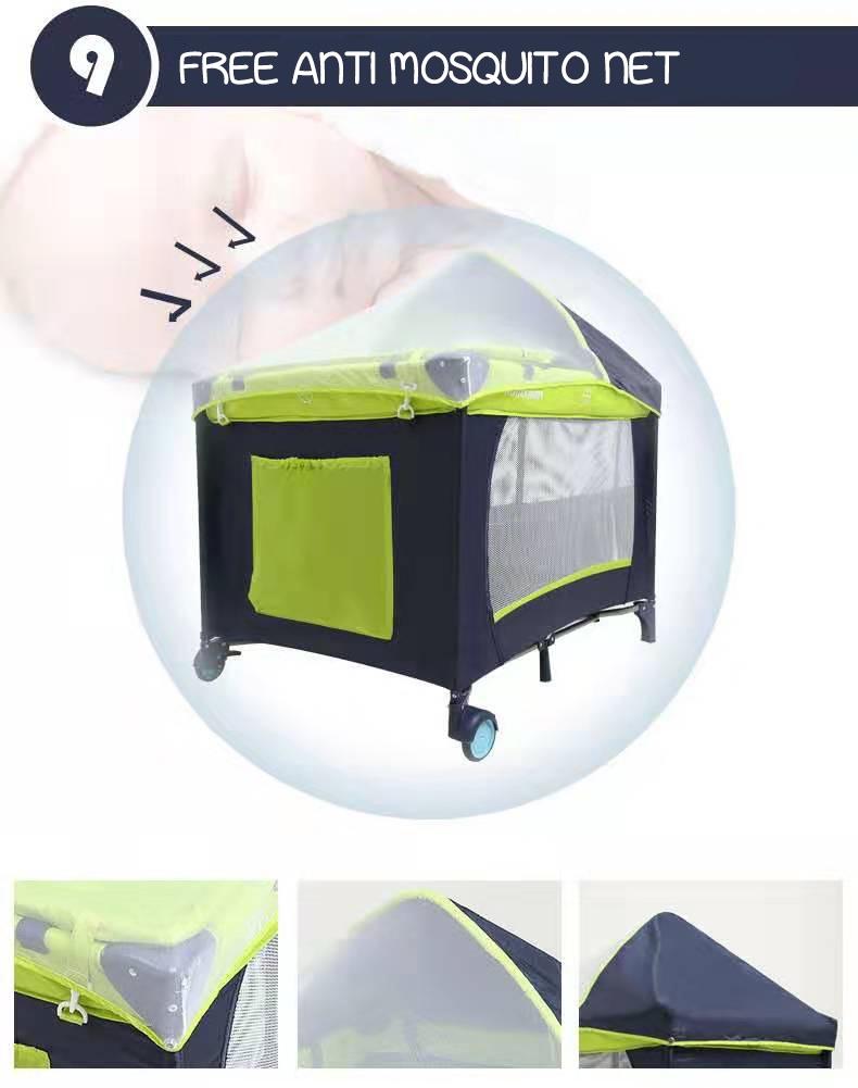 Foldable Baby Cot Playpen 5 in 1 (Free Mosquito Net) Baby Cot Baby ...