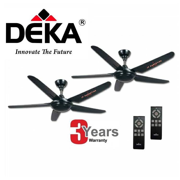 [TWIN PACK] DEKA KRONOS 5-BLADE CEILING FAN XR10 WITH REMOTE CONTROL ...