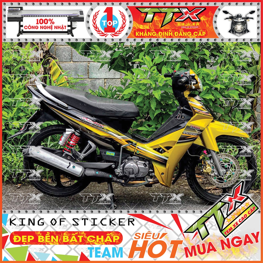 Sirius 110 Yellow and Black Ornamental Car Sticker - Super Beautiful ...