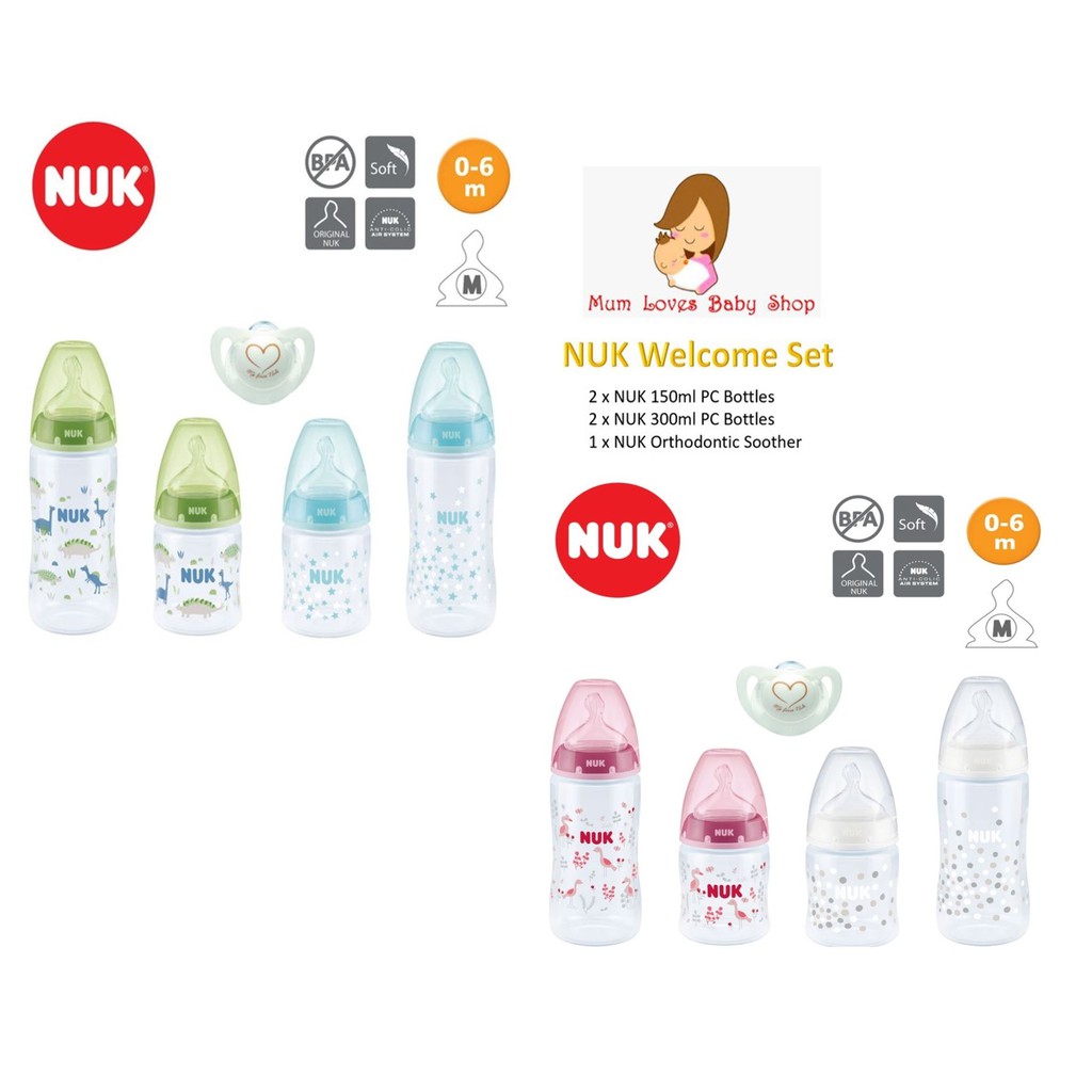 NUK - Bottle Welcome Set (5pcs/set) | Shopee Malaysia