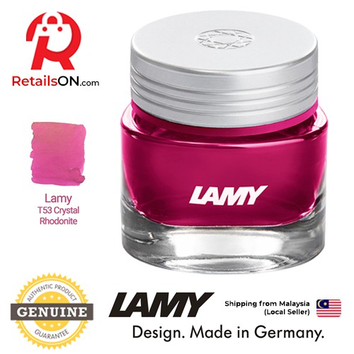 LAMY T53 Crystal Ink Bottle 30ml - Rhodonite / Fountain Pen Ink Bottle ...