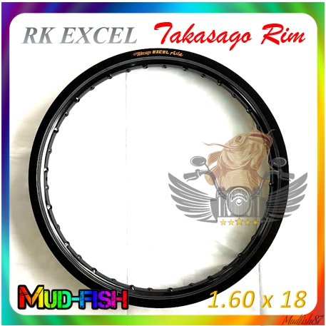 GELUNG RK TAKASAGO EXCEL ASIA ALLOY RIM 160 X 18 | 1.60 x18 SEBIJI (1PC) | Shopee Malaysia