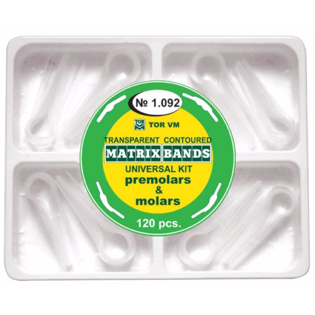 Halodent Dental Transparent Contoured Matrix TOR VM - Premolar & Molar ...
