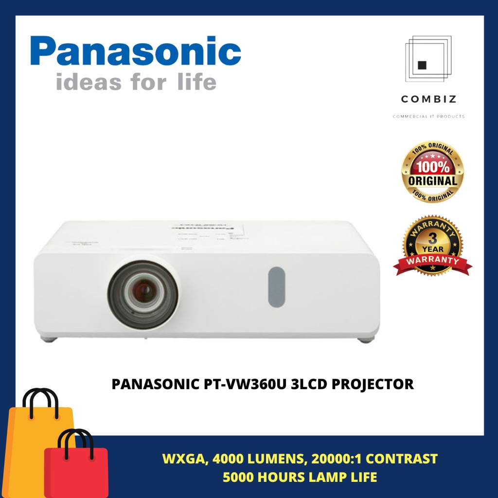 PANASONIC PT-VW360U 3LCD PROJECTOR ( STOCK PLEASE ASK SELLER ) | Shopee ...
