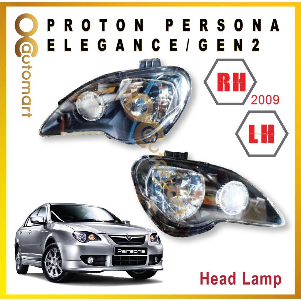 Proton Persona Elegance 2009 / Gen2 Headlamp / Head Lamp | Shopee Malaysia