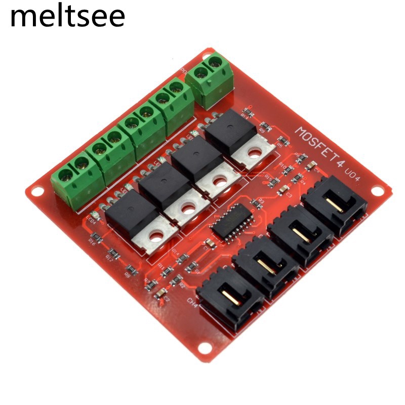 Four Channel 4 Channel Way Route MOSFET Button IRF540 V4.0+ MOSFET Switch Module For Arduino DC ...