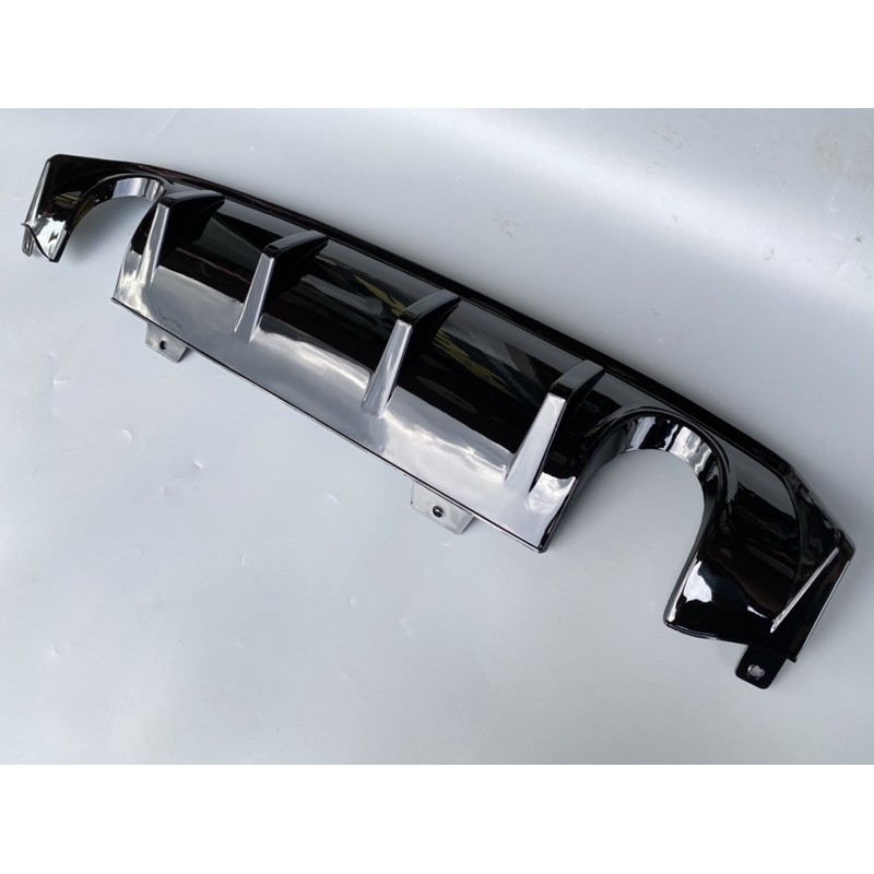 Honda Civic Fc Rear Bumper Diffuser Lip Gloss Black / Carbon Look Civic ...