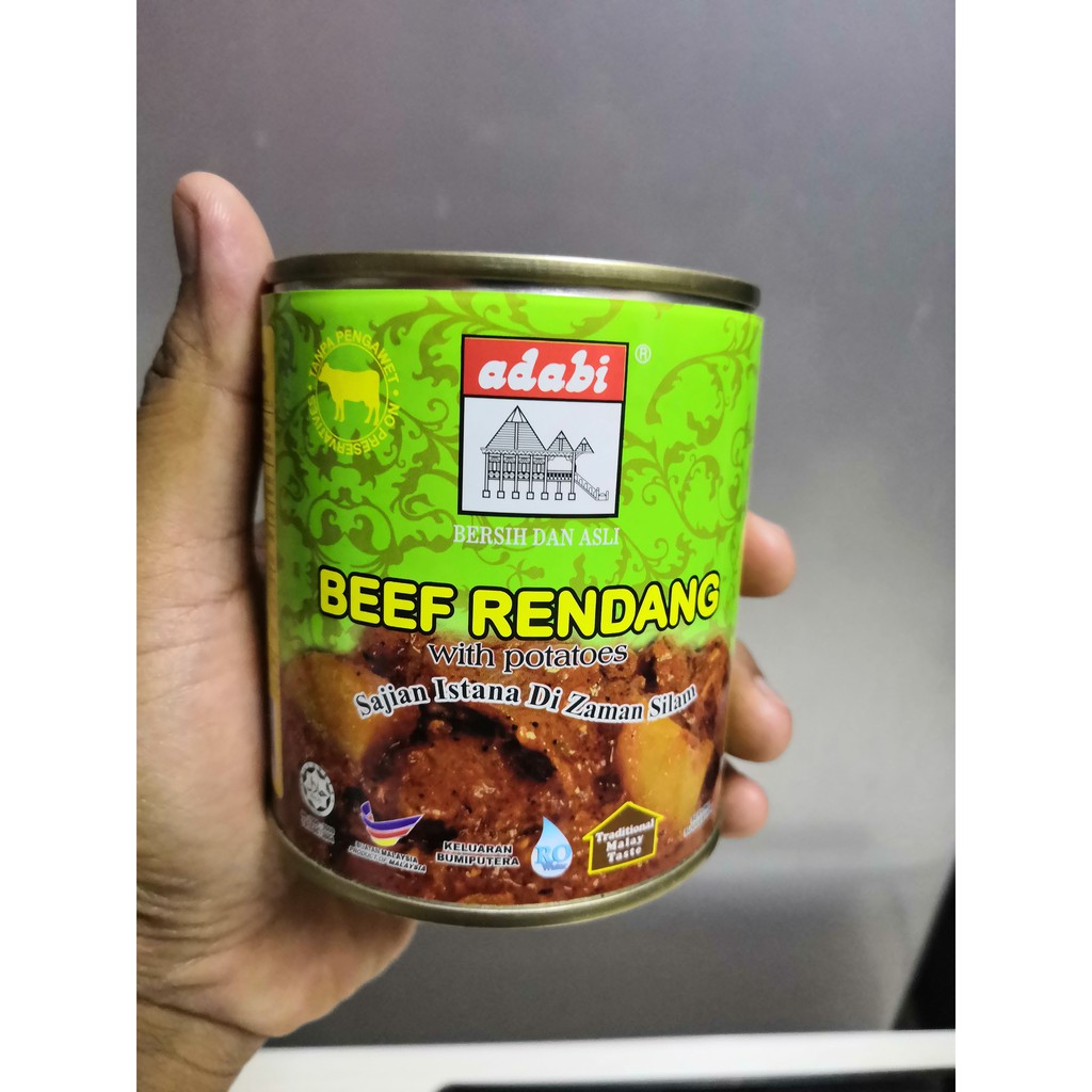 (READY STOCK) ADABI RENDANG DAGING DENGAN KENTANG DALAM TIN (280gm ...