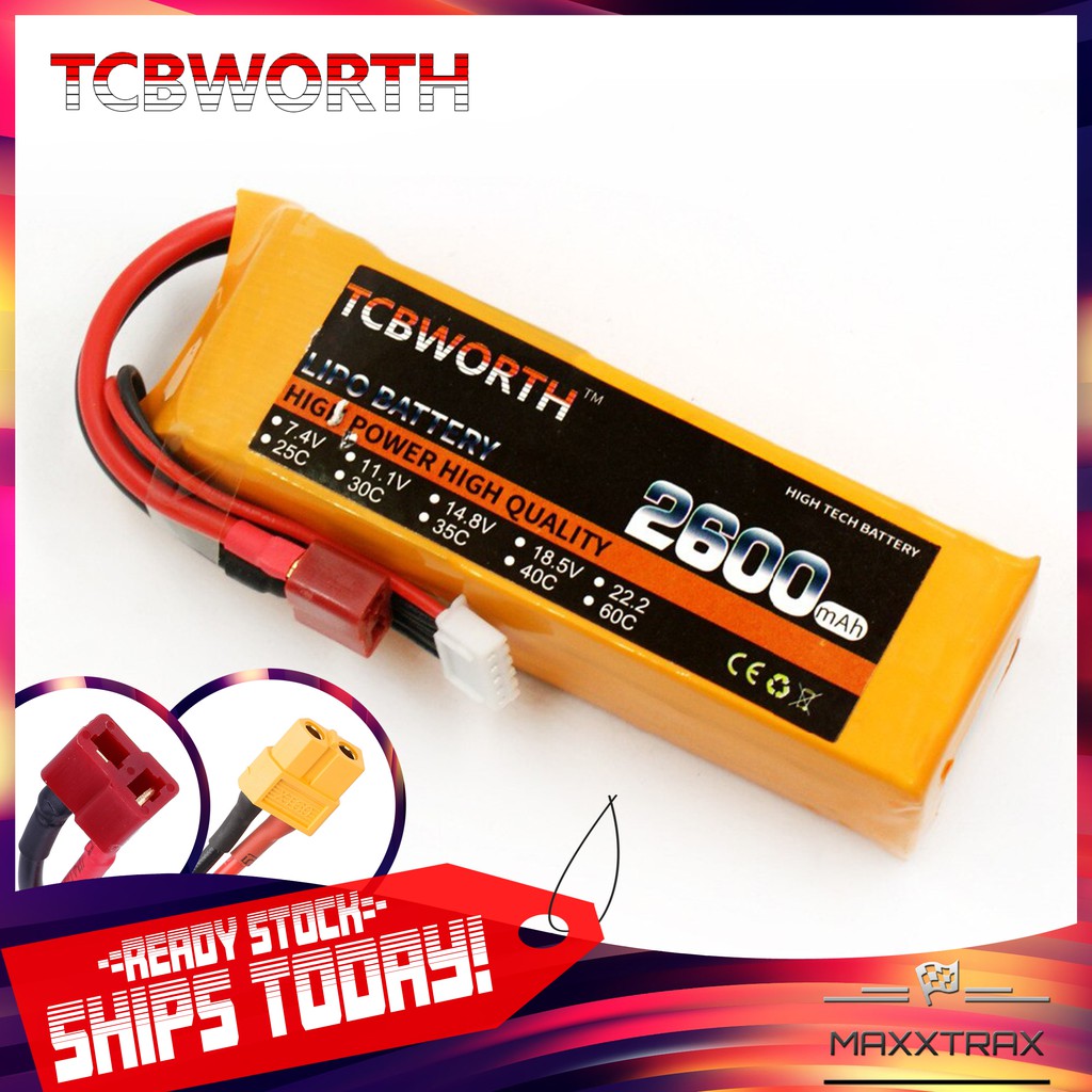 [Official TCB 30 Days Warranty] TCB 2S-6S 1500-6000mah RC Lipo Battery 2s 7.4v 3s 11.1v 4s 14.8v ...