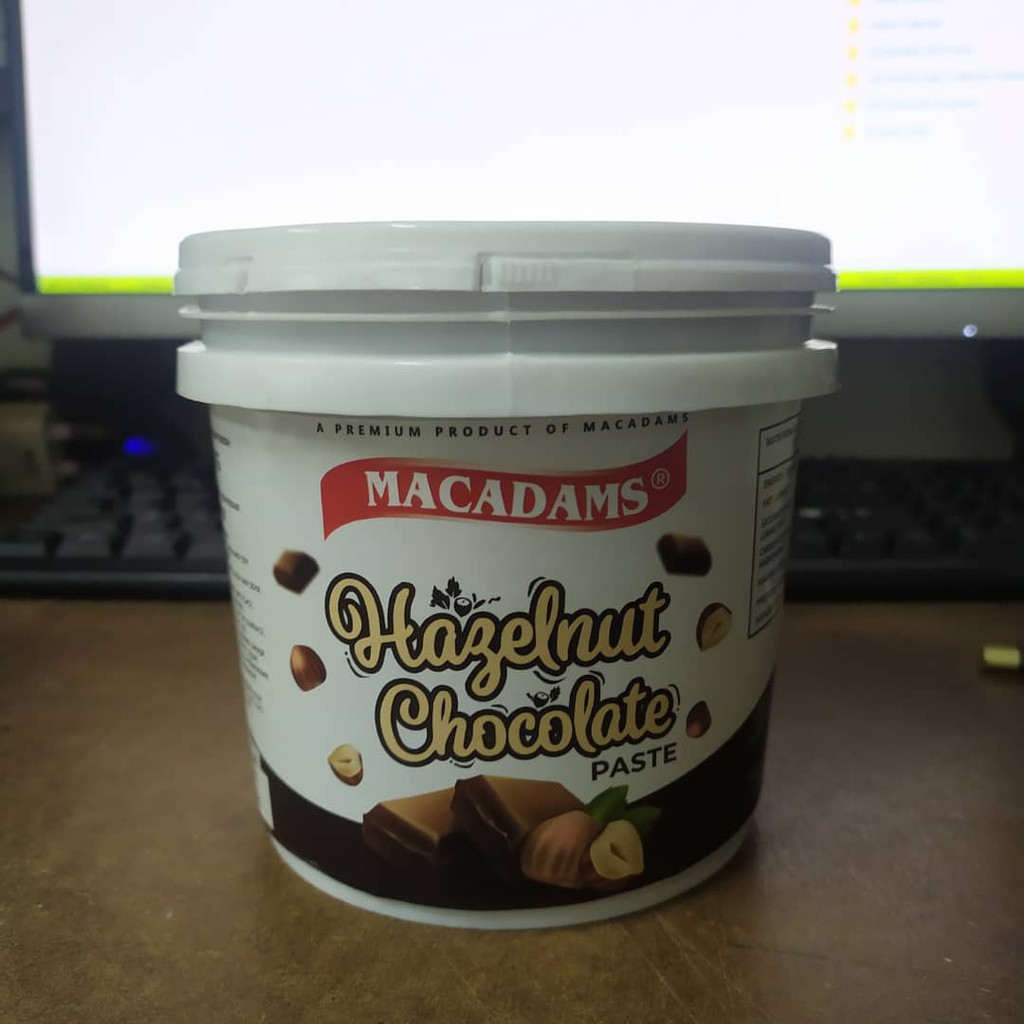 MACADAMS HAZELNUT CHOCOLATE PASTE SPREAD (HALAL) 1KG | Shopee Malaysia
