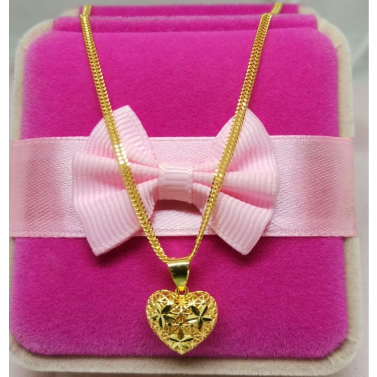 rantai leher double mesin padu emas 916 | Shopee Malaysia