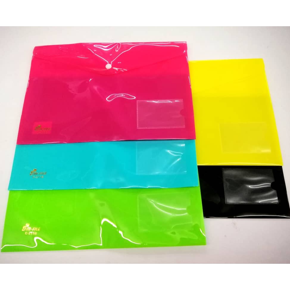 Emi File Button File A4 Size Envelope With Small Pocket (E-2118 ...