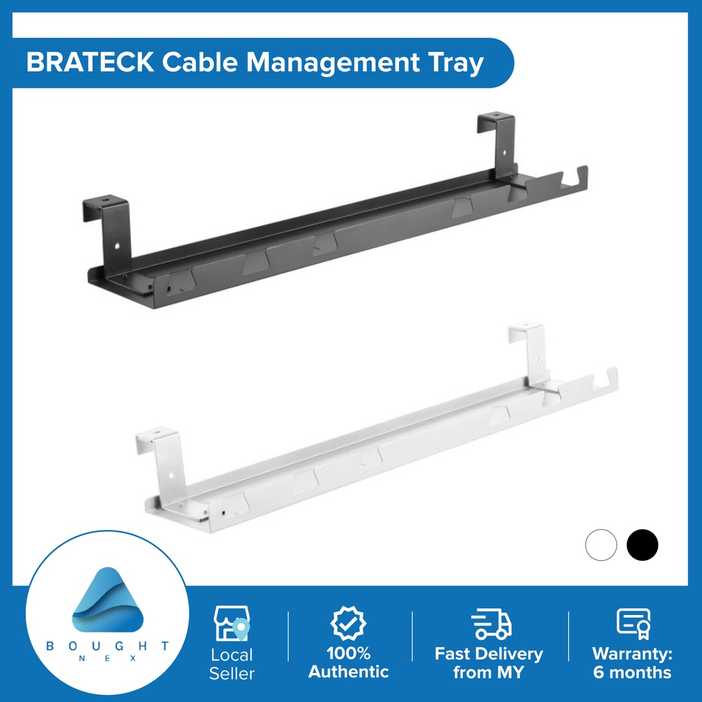 BRATECK CC112 Under Desk Cable Management Tray With Clean And Tidy Desk ...