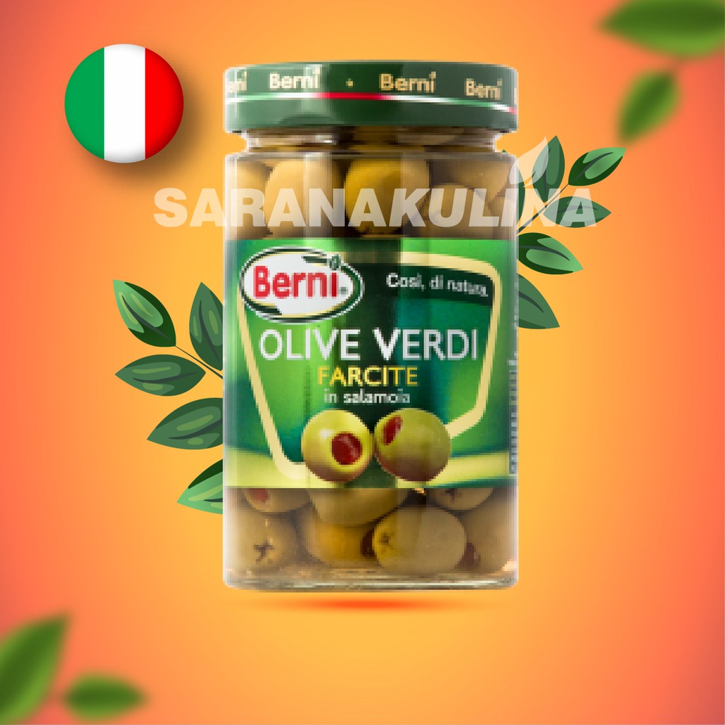 Green Stuffed olive in Brine 310gr (Berni) | Shopee Malaysia