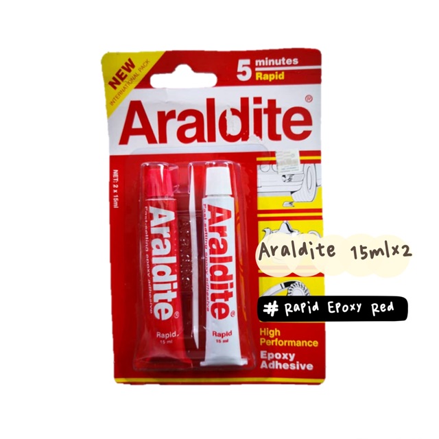 Araldite 15mlx2 Rapid Epoxy Red [Ready Stock] | Shopee Malaysia