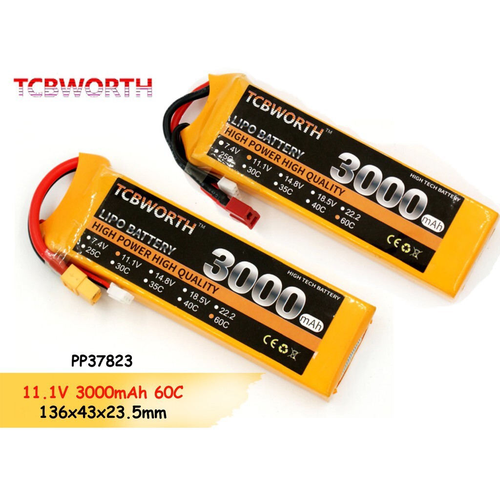 TCBWorth TCB Lipo Battery High Power Quality Tech 1500mAh-6000mAh RC 7.4V 11.1V 14.8V 22.2V 40C ...