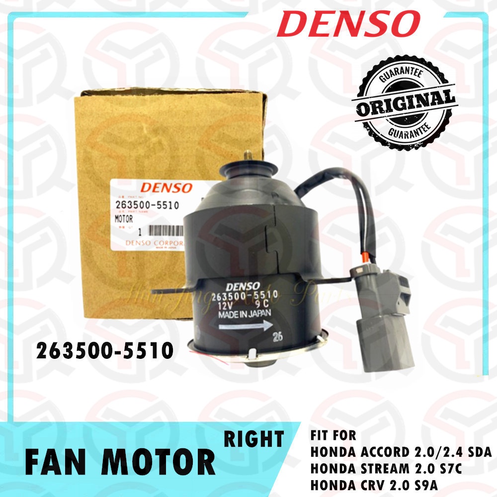 HONDA ACCORD SDA STREAM RN3 S7C CRV S9A DENSO (ORIGINAL) RADIATOR FAN ...
