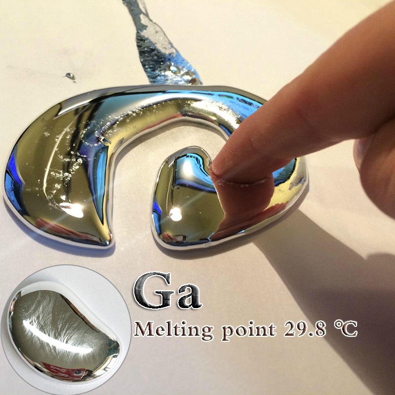 99.99% Pure Gallium 15g 30g 60g Low Melting Point Metal 29.76 C ...