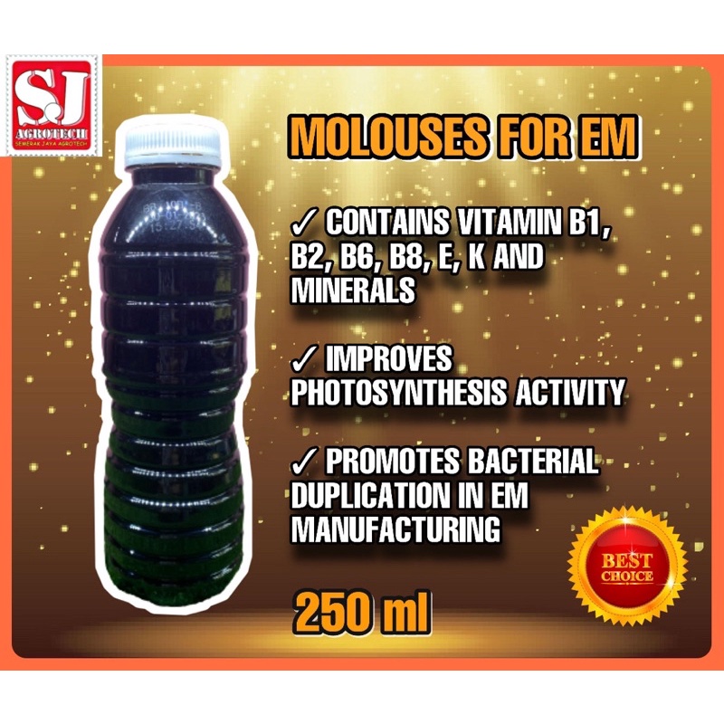 Molasses/Gula Merah For EM (Effective Microorganisms) 250ml & 500 ml ...
