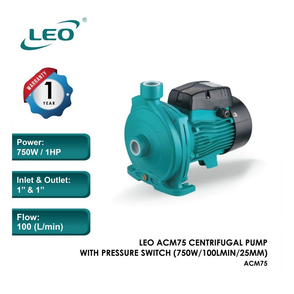 LEO ACM75 Centrifugal Pump (1HP/750W) | Shopee Malaysia
