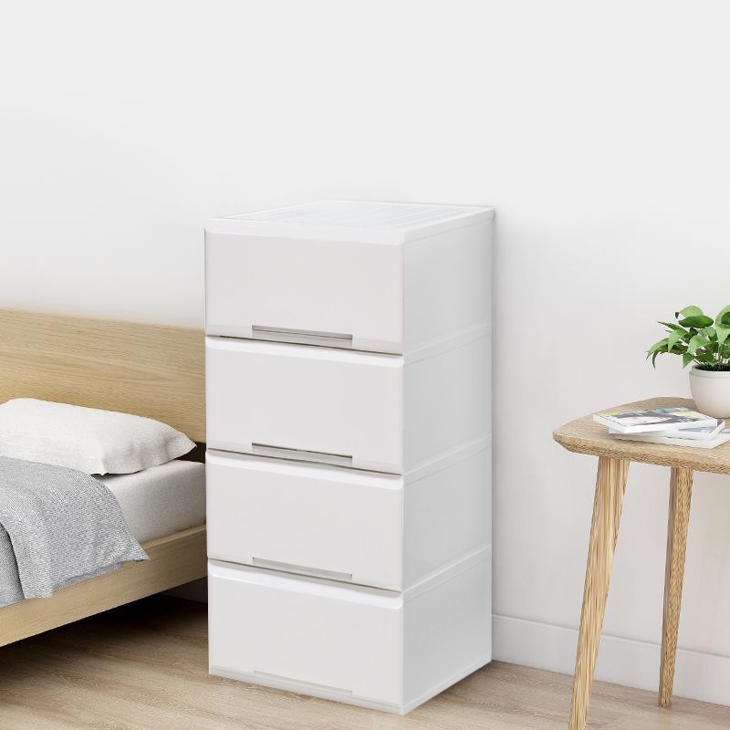 HomePro SN Plastic Drawer 4 Tier GARDEN W40xD50xH91 Cm White | Shopee ...