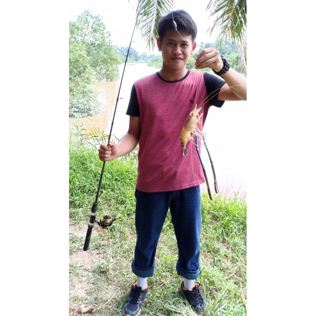 Mata Kail Carbon Udang Galah Jenggo Handmade Modified Udang Galah Hook ...