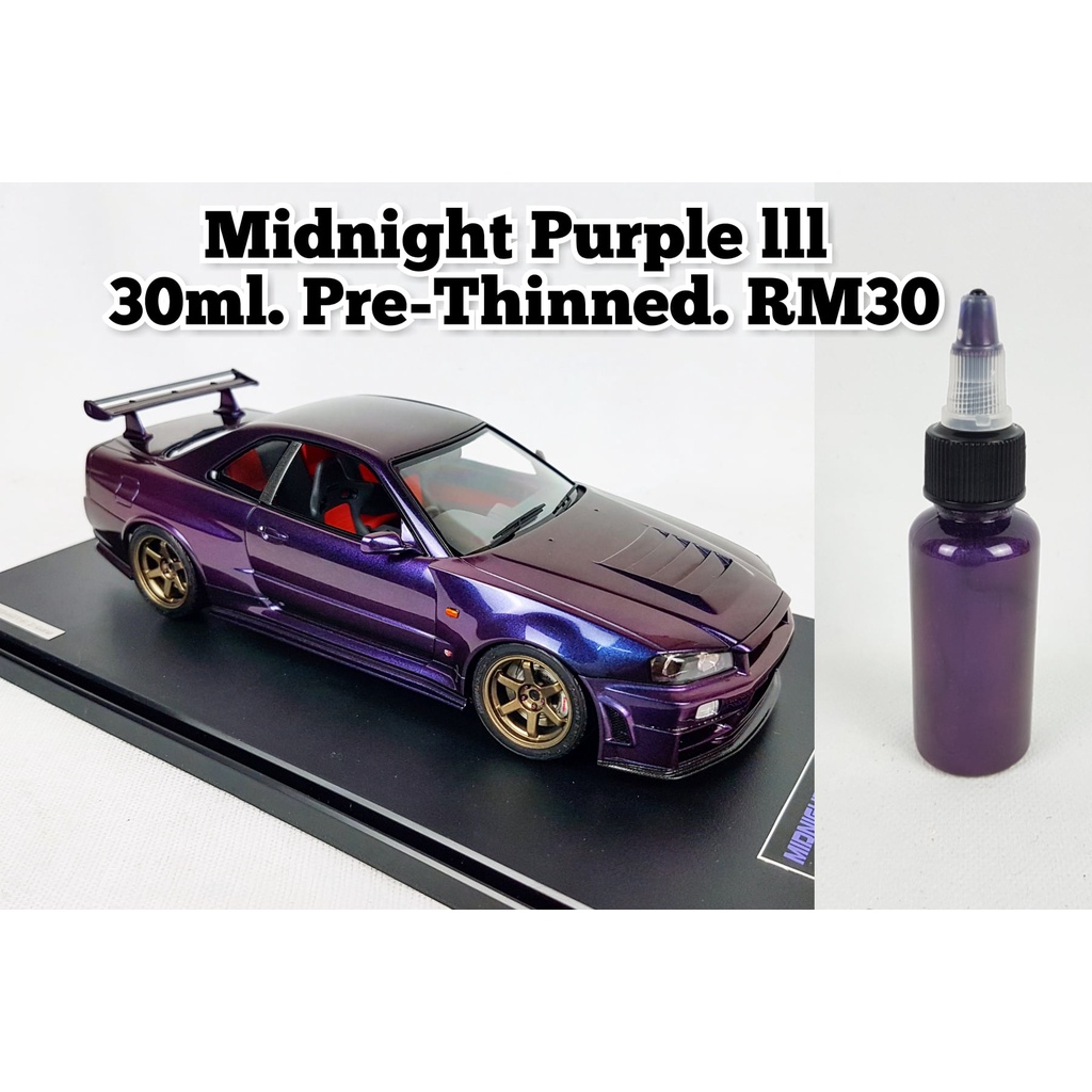 Midnight Purple 3 Skyline GT-R Colour LX0. For Airbrush Paint ...