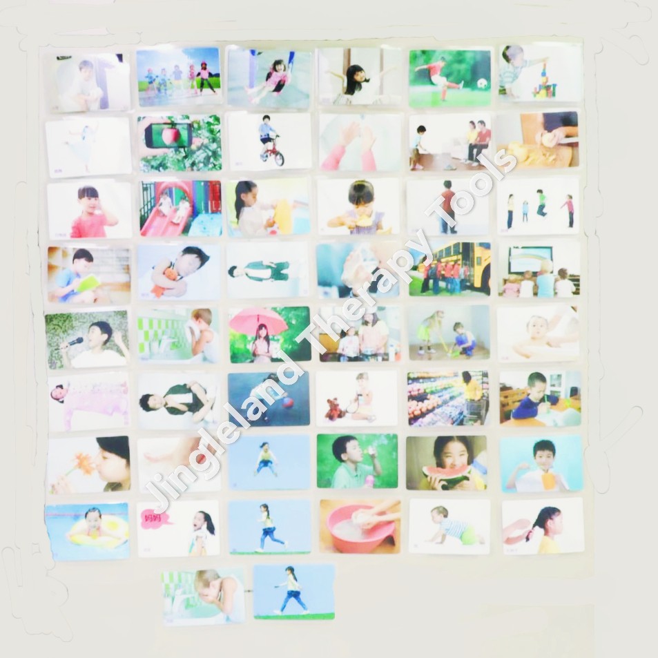 50 pcs Action Verbs Cards to improve Speech for Autism ASD ...