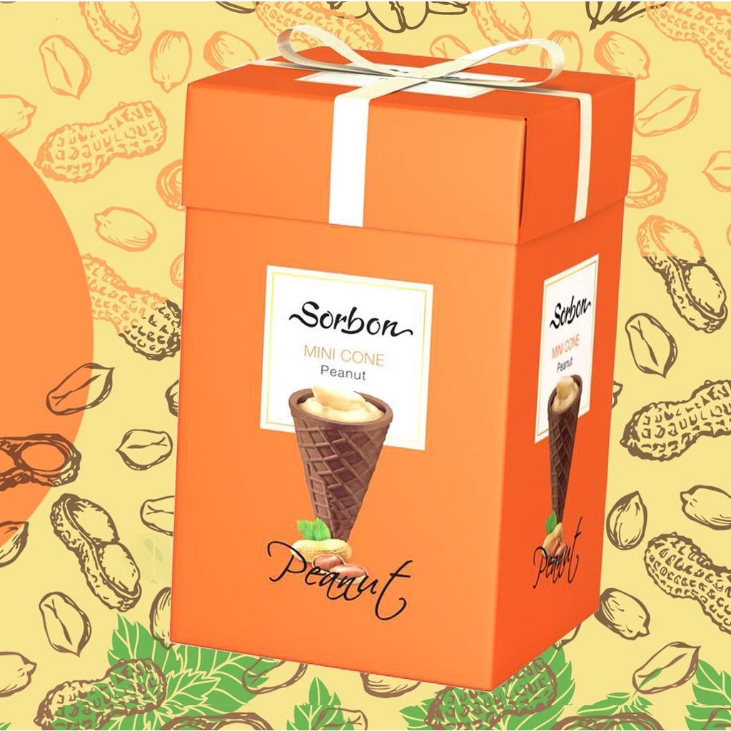 SORBON MINI CONE PEANUT/HAZELNUT/MINT/COCONUT/DARK CHOCOLATE&ALMOND ...