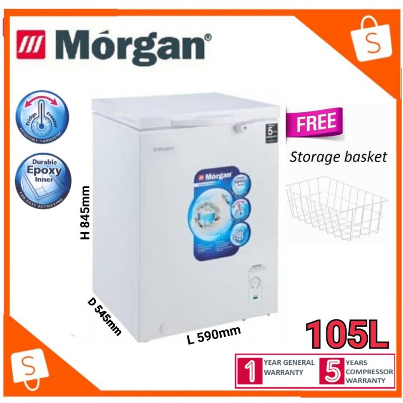 Morgan Dual Mode Chest Freezer 80L/105L | Shopee Malaysia