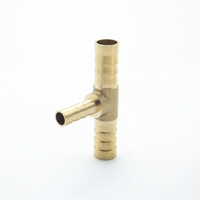 4mm 5mm 6mm 8mm 10mm 12mm 14mm 16mm Tee Type Reducing Hose Barb Brass Barbed Tube Pipe Fitting ...