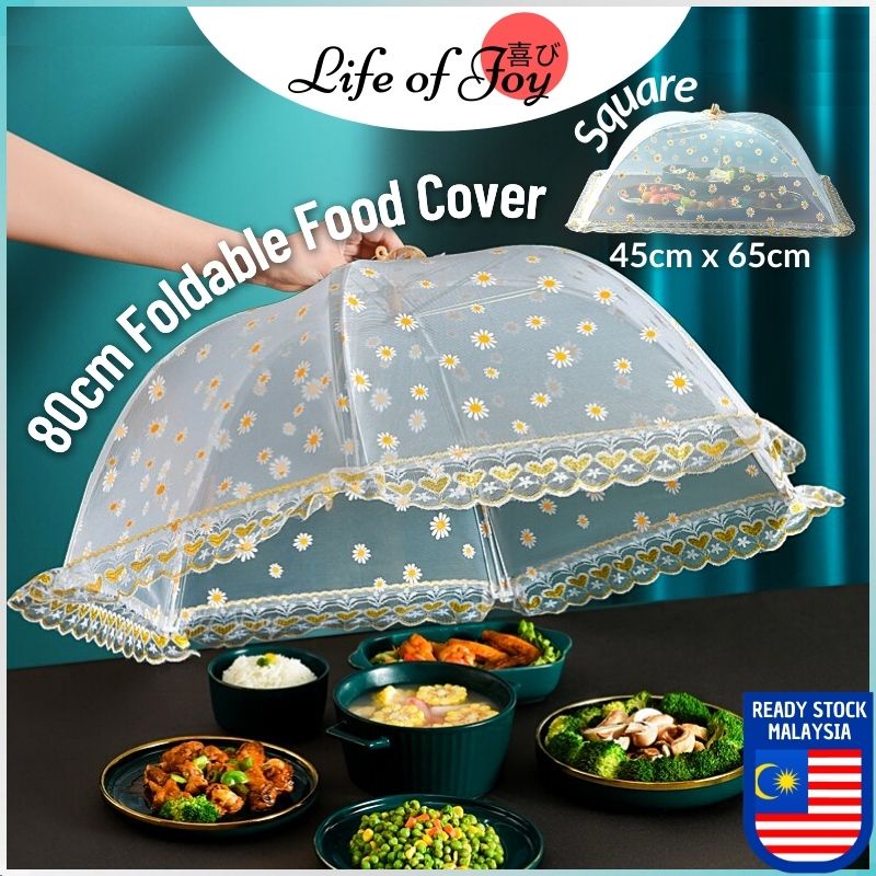 80cm Foldable Food Cover Storage Penutup Pinggan Tudung Saji Dish ...