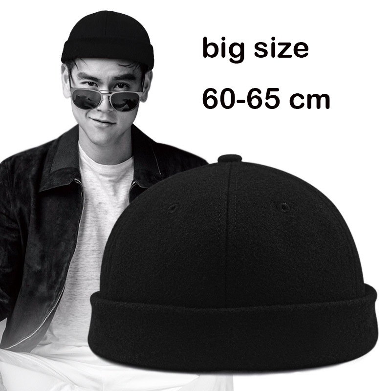sailor caps big size 62-68 cm for plus head wool landlord hat melon ...