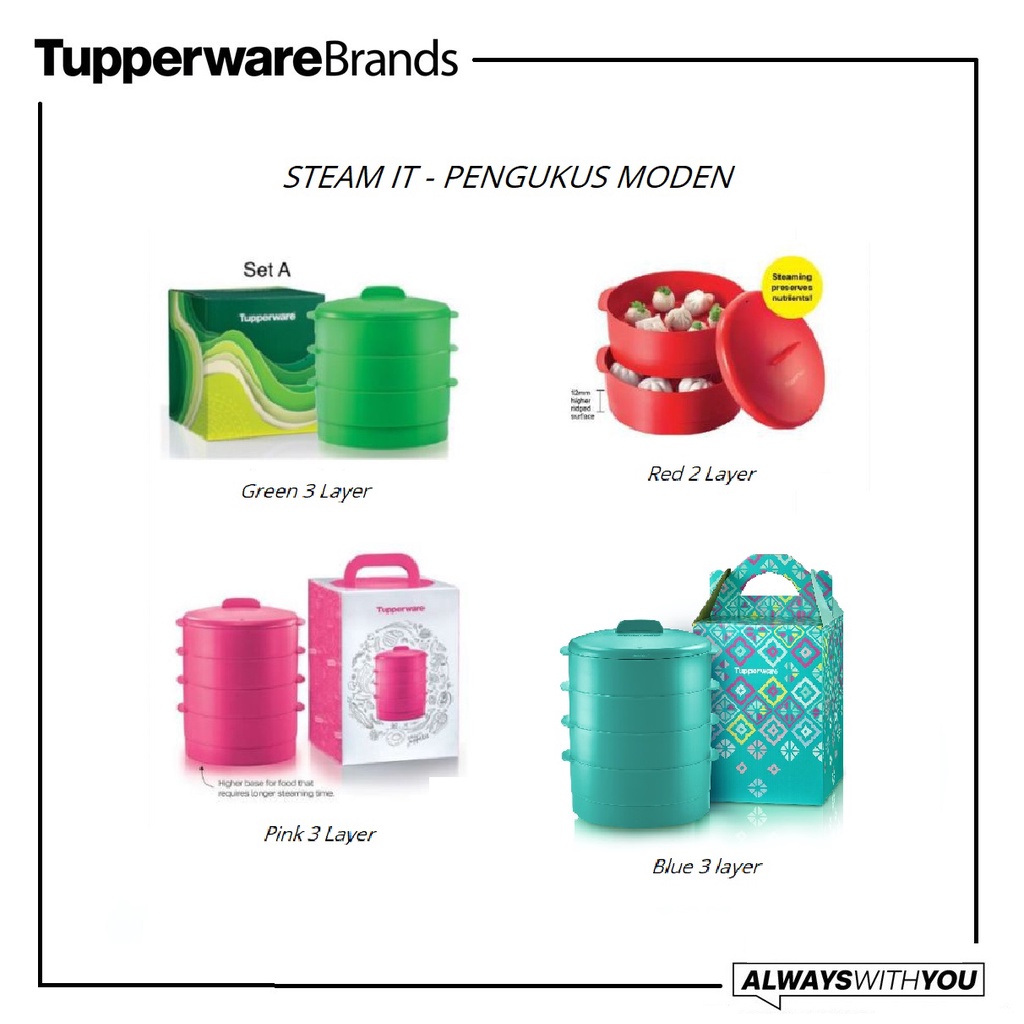 Tupperware Steam It Modern Steamer Pengukus Makanan | Shopee Malaysia