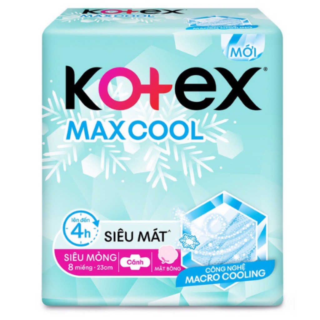 Kotex Max Cool Cool SMC sanitary napkins (8 pieces) | Shopee Malaysia