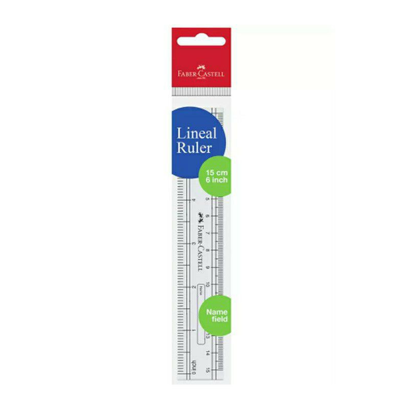 Faber Castell Plastic Ruler 15cm/ruler 15cm Faber Castell | Shopee Malaysia