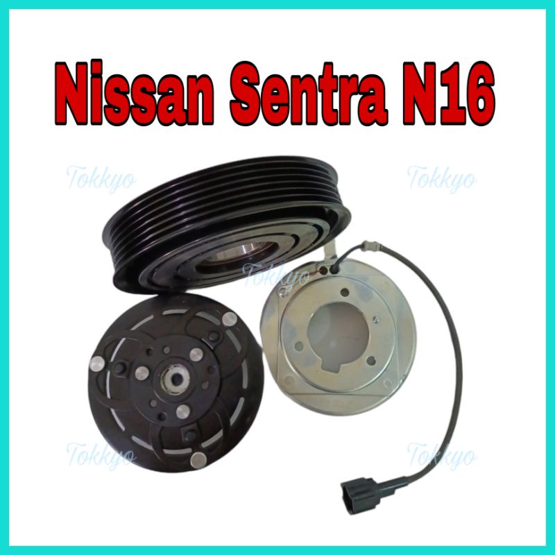 Nissan Sentra N16 6PK 12V Aircond Compressor Magnetic Clutch Pulley . Compressor Magnet | Shopee ...