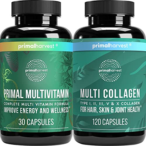 Multivitamin & Collagen Supplements for Women and Men by Primal 100% ...