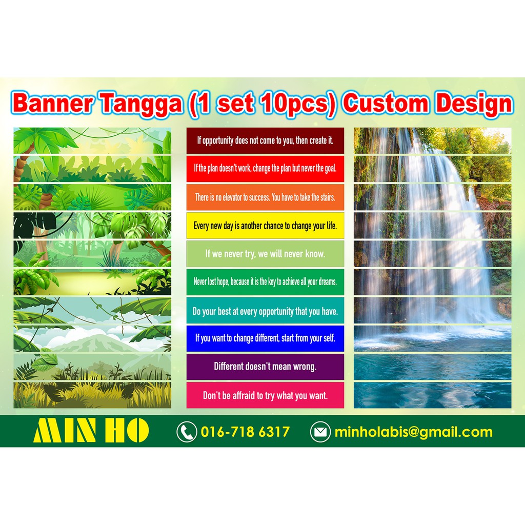 Banner Tangga (Custom Design) | Shopee Malaysia