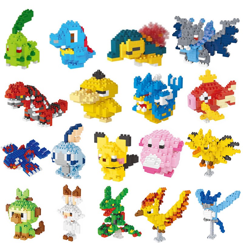 Pokemon Detective Pikachu Diamond Mini Building Blocks Bricks Small ...