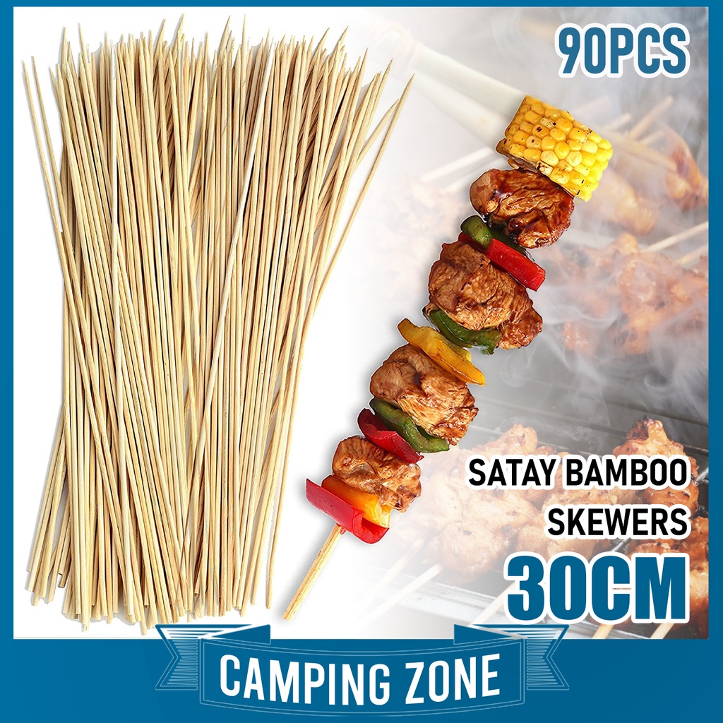 30CM SATAY BAMBOO SKEWERS BBQ STICK BATANG LIDI SATAY KAYU CUCUK SATAY ...