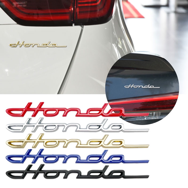 Handwriting Font Signature Style Letters Emblem for Honda Fit Civic ...
