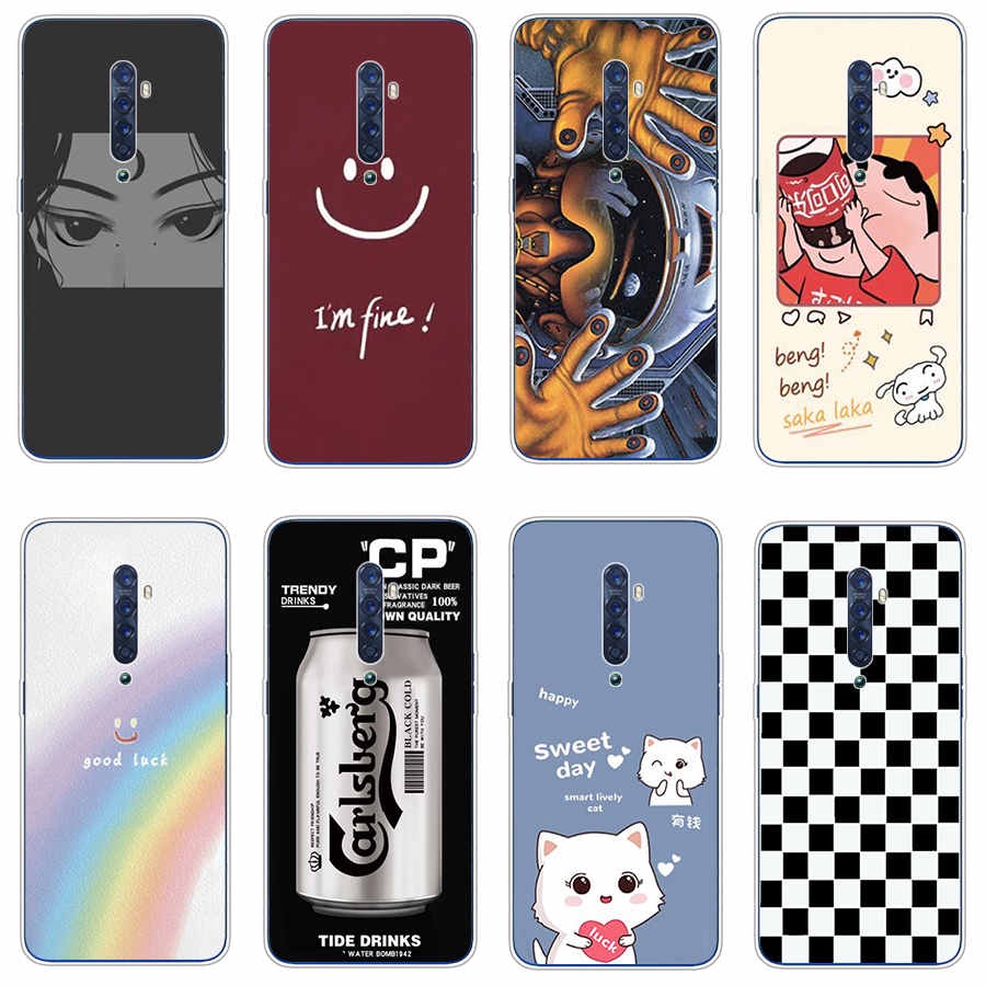 oppo f17 Reno 2 reno 4 Soft Silicone TPU Casing phone Cases Cover ...