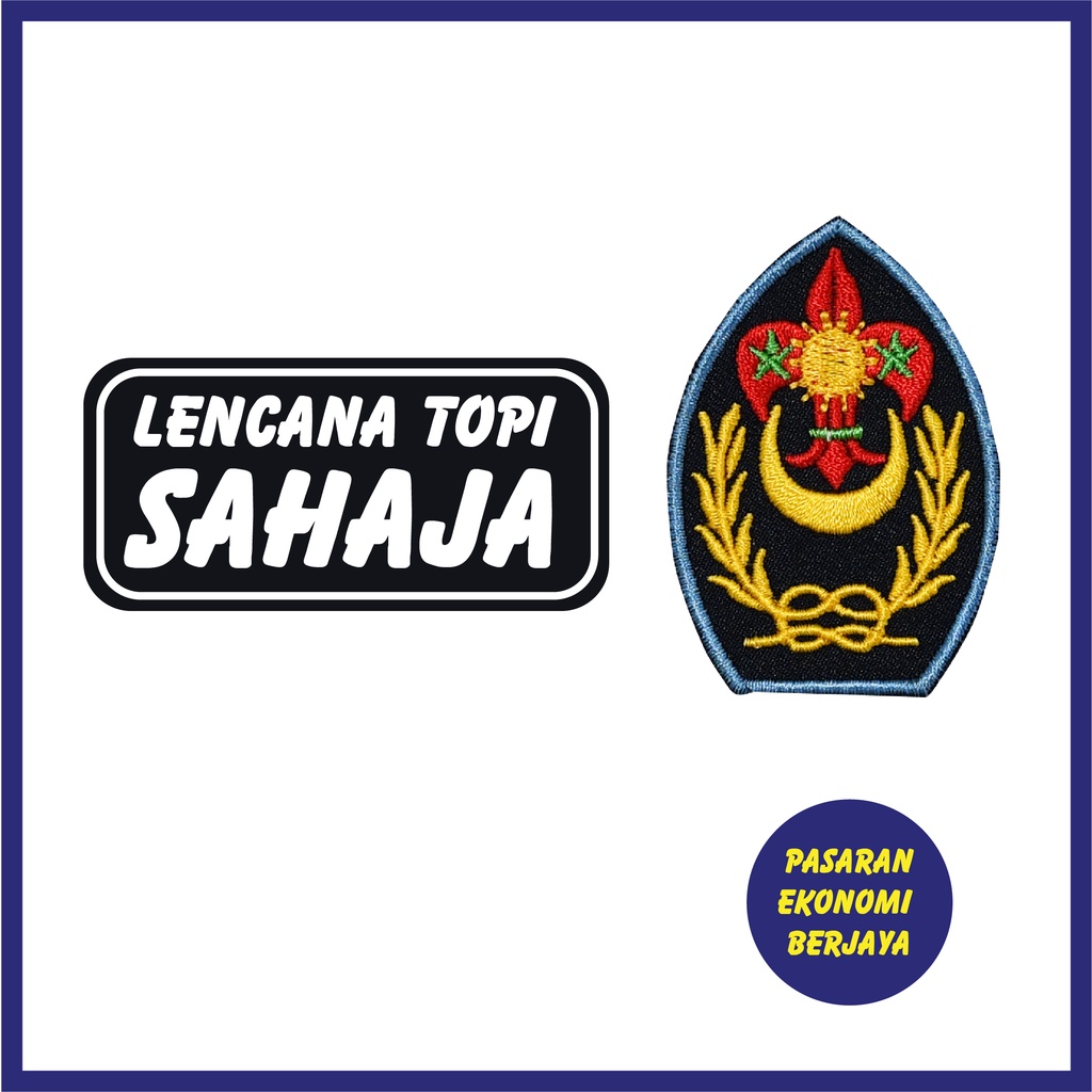 TOPI PENGAKAP SCOUT FORAGE CAP PERSATUAN PERSEKUTUAN PENGAKAP MALAYSIA ...