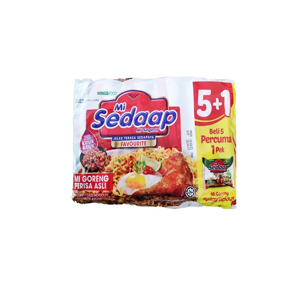 Mi Sedaap Perisa Mi Goreng Asli / Sedaap 5+1 /Sedaap Soto / Sedaap ...