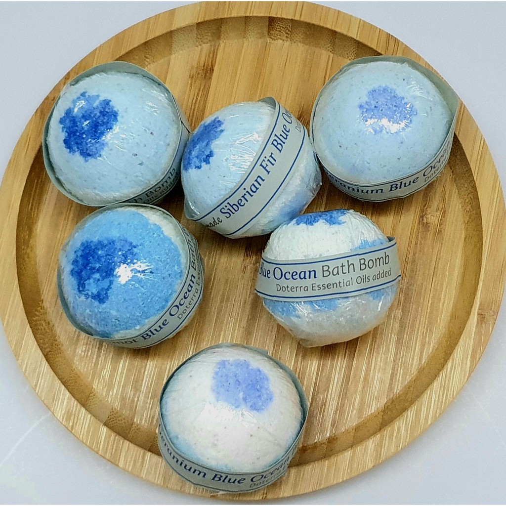 Blue Ocean Bath Bomb with Epson Salt added, 55+-g/piece with 100% ...