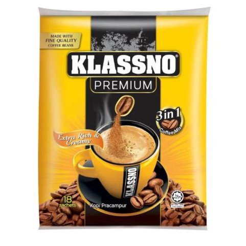 KLASSNO COLOMBIAN ORIGINAL COFFEE MIX 18s X 20g / KLASSNO 3 IN 1 COFFEE ...