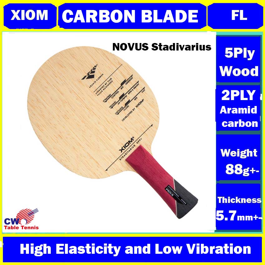 Xiom NOVUS Stradivarius Table Tennis Blade Aramid carbon with high ...
