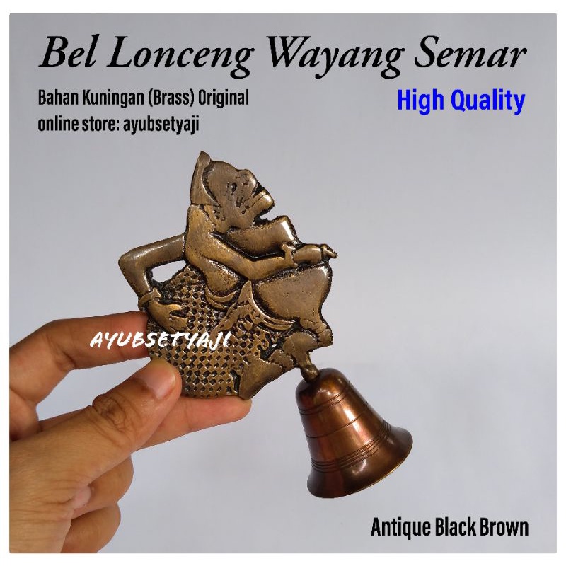 Semar Bell Puppet Bell FULL Brass Puppet Carving Accessories Wardrobe ...